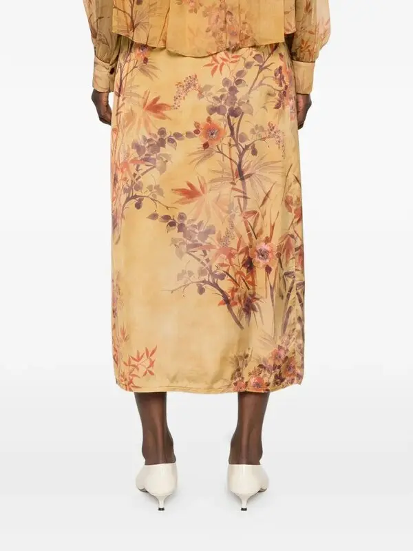 FORTE_FORTE Le Bambou Secret" High-waisted Skirt