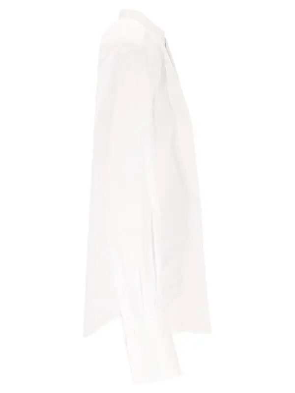 Fendi Cotton Poplin Shirt With Mandarin Collar