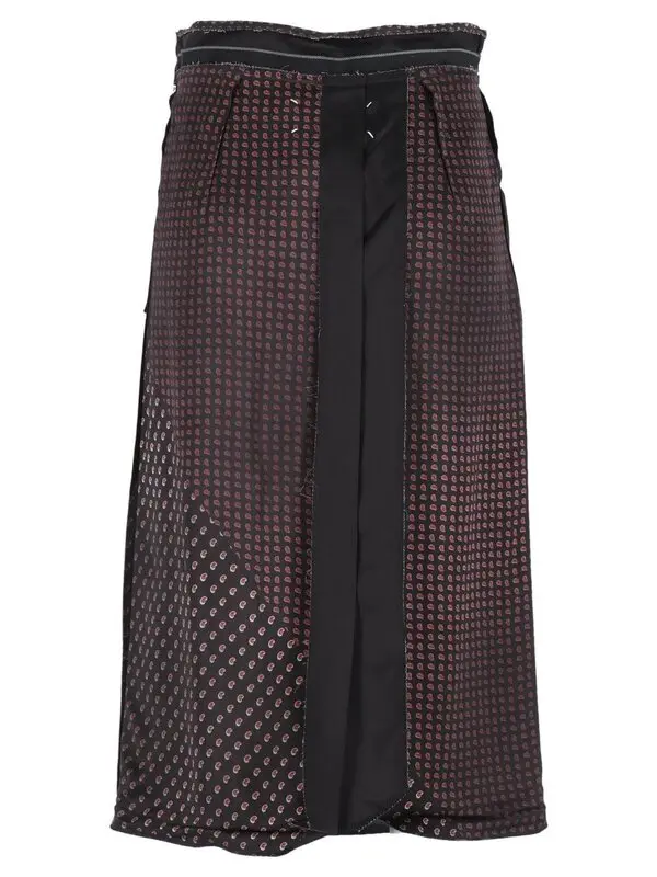 MAISON MARGIELA Paisley Print Midi Pencil Skirt