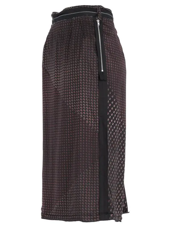MAISON MARGIELA Paisley Print Midi Pencil Skirt