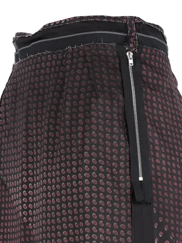 MAISON MARGIELA Paisley Print Midi Pencil Skirt