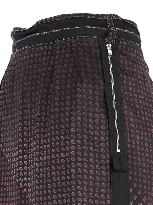 MAISON MARGIELA Paisley Print Midi Pencil Skirt