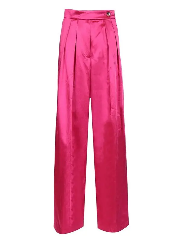 Dries Van Noten Wide Leg Pleated Trousers