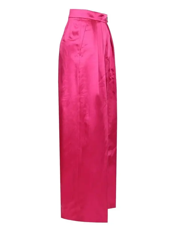 Dries Van Noten Wide Leg Pleated Trousers