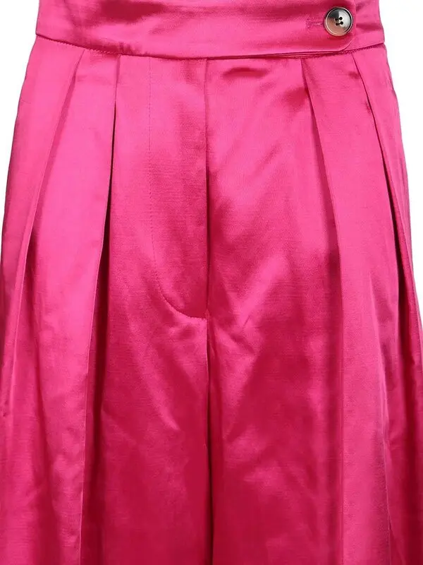 Dries Van Noten Wide Leg Pleated Trousers