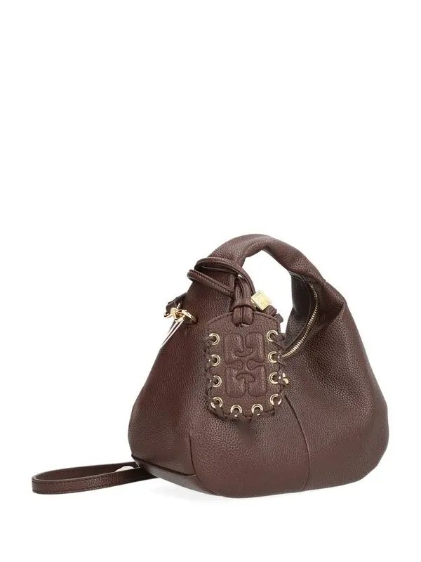 GANNI Mini Shoulder Bag With Grained Finish