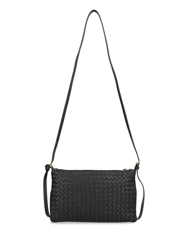 Bottega Veneta Medium Braided Leather Pouch - Black