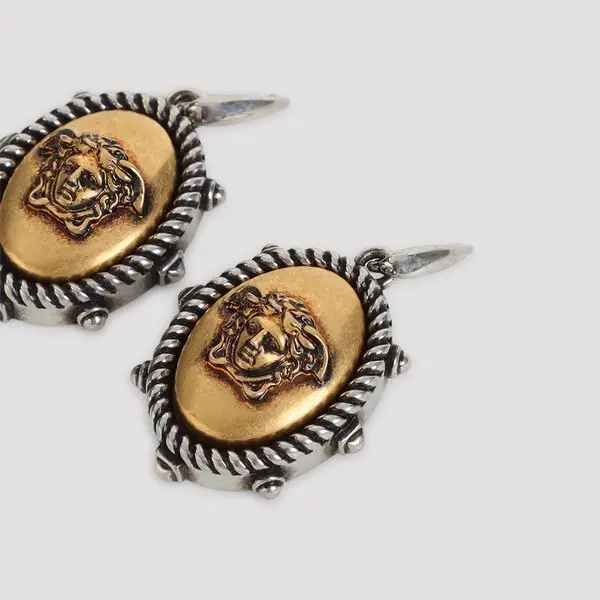 Versace Earrings - Silver