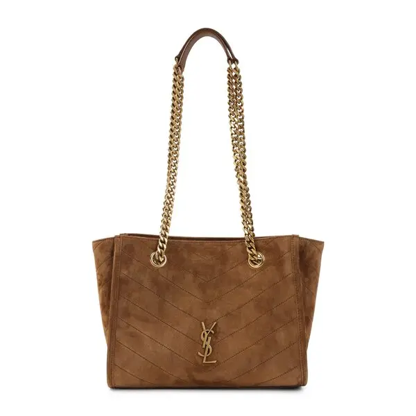 Saint Laurent Suede Niki Bag - Brown