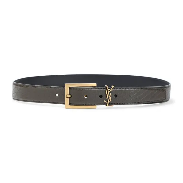 Saint Laurent Cassandre Belt - Green