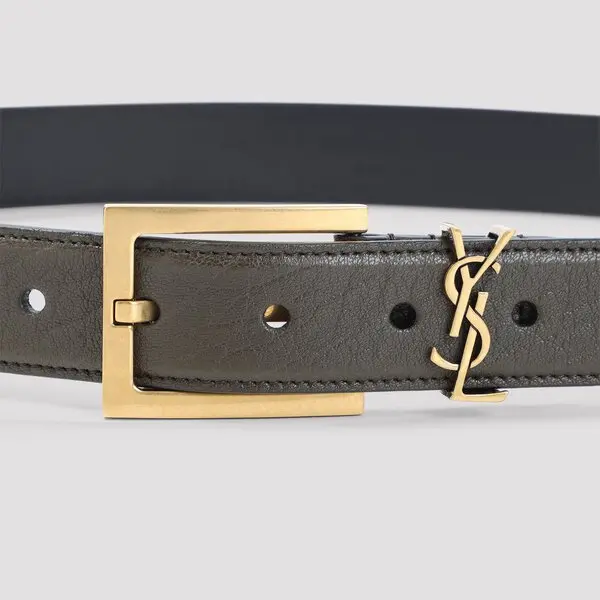 Saint Laurent Cassandre Belt - Green