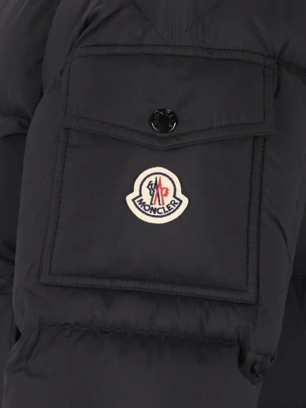Moncler Maya 70 Short Down Jacket With Hood - Black