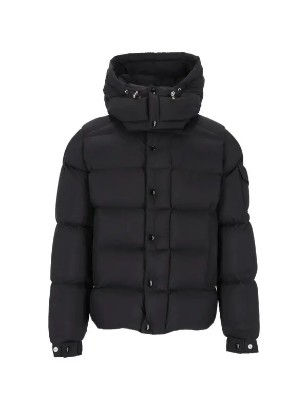 Moncler Maya 70 Short Down Jacket With Hood - Black