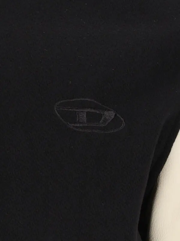 DIESEL® Wool And Leather Blend Bomber Jacket