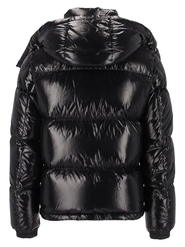 Moncler Montbeliard Short Down Jacket With Hood - Black