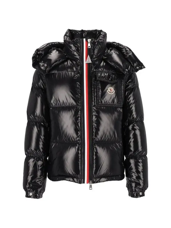 Moncler Montbeliard Short Down Jacket With Hood - Black