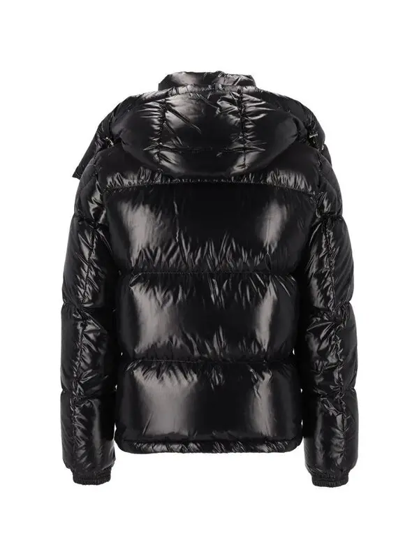 Moncler Montbeliard Short Down Jacket With Hood - Black
