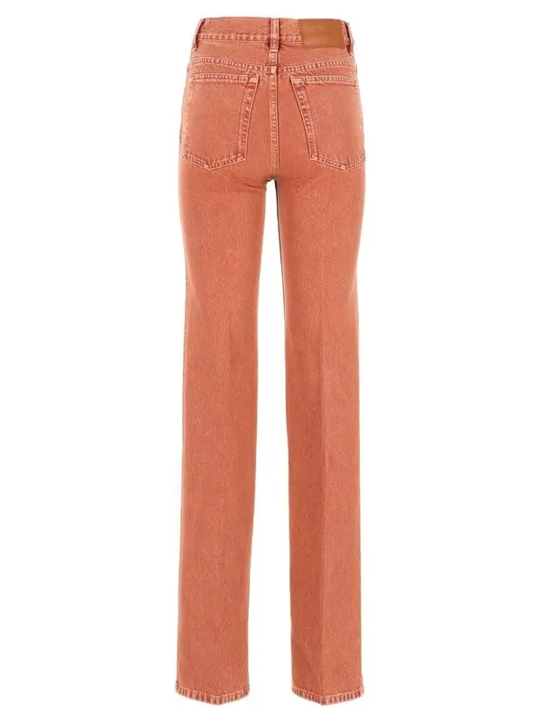 Chloé High Waisted Straight Leg Jeans