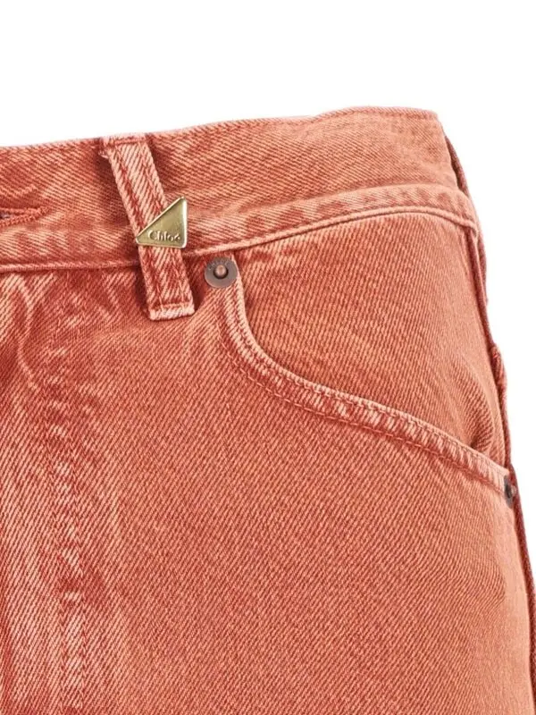 Chloé High Waisted Straight Leg Jeans