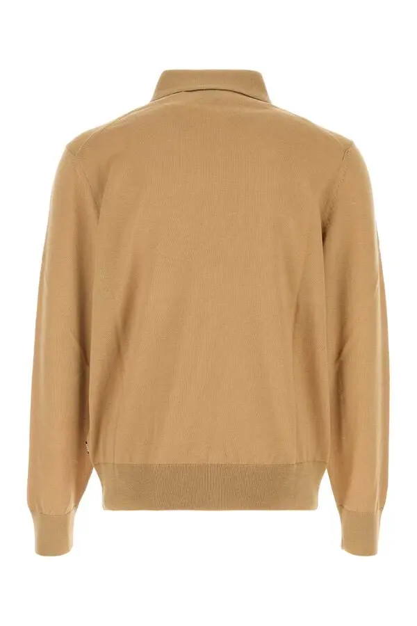 BOSS Camel Wool Polo Shirt