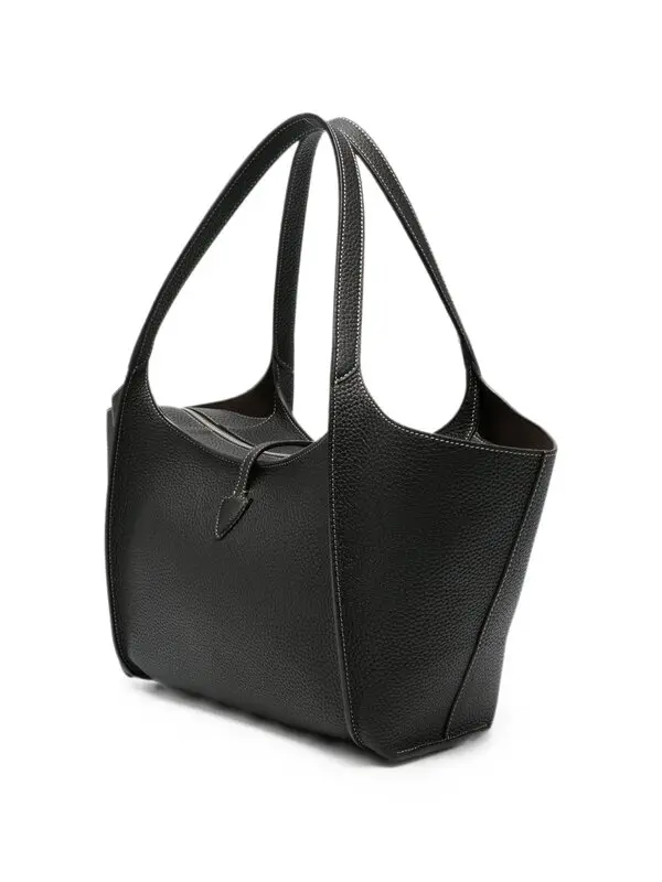 TOD'S Timeless Small Leather Shopping Bag - Black