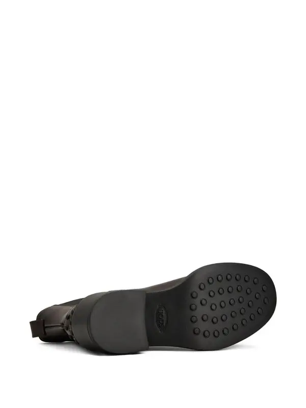 TOD'S Leather Chelsea Boots With Block Heel