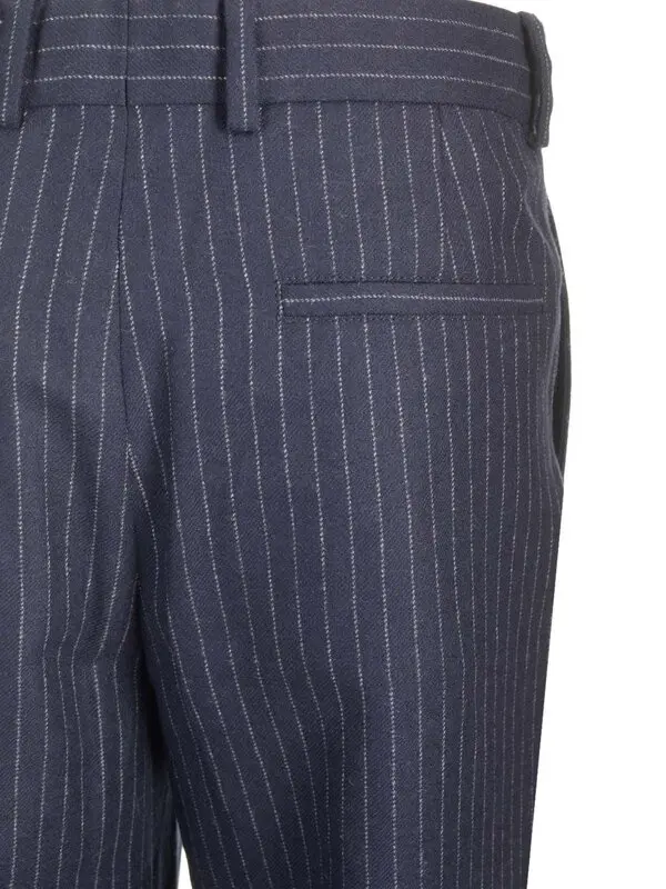 A.p.c. Tailored Striped Wool Trousers