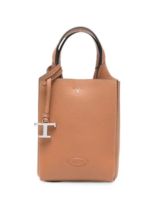 TOD'S Micro Handbag With T-pendant - Brown