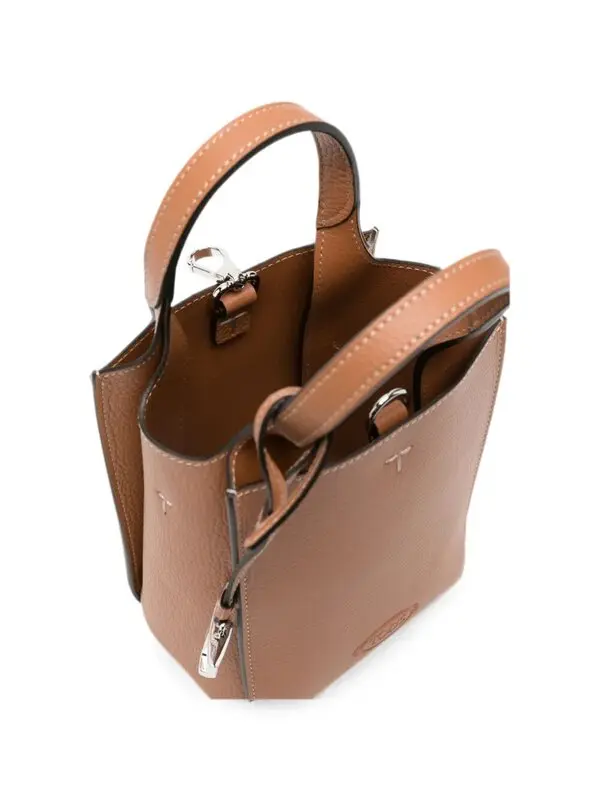 TOD'S Micro Handbag With T-pendant - Brown
