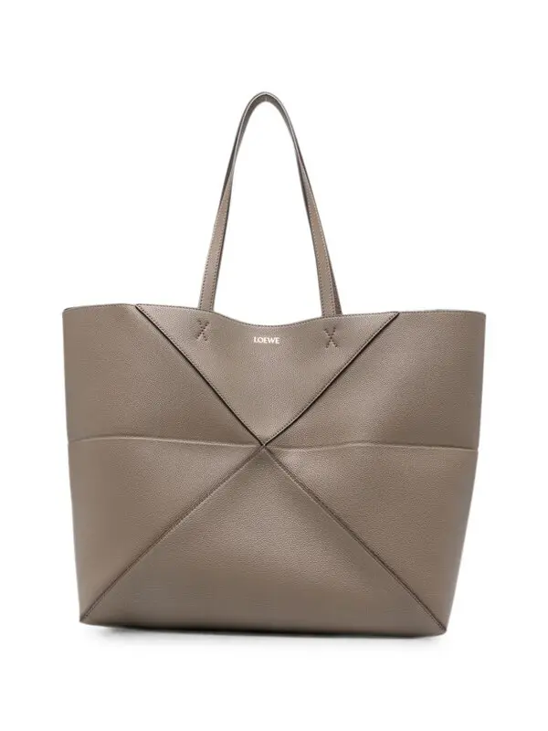 Loewe Puzzle Fold Large Leather Tote - Multicolor