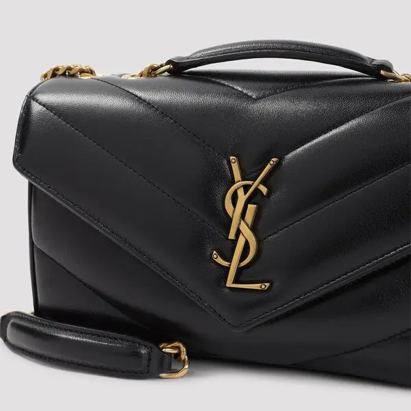 Saint Laurent Leather Lou Lou Bag - Black