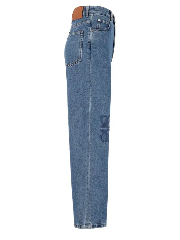 Loewe Anagram Embroidered Baggy Denim Jeans