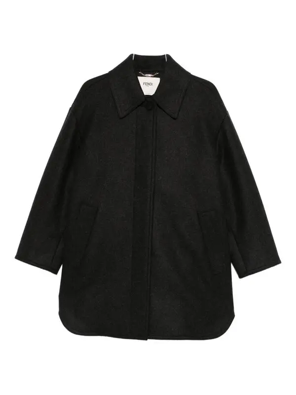 Fendi Wool Midi Coat