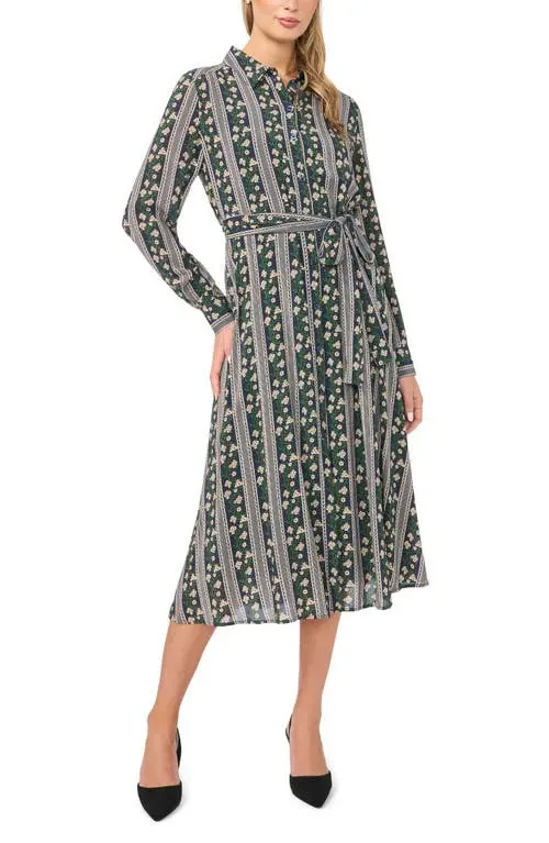 Ted Baker London Sloan Long Sleeve Midi Shirtdress