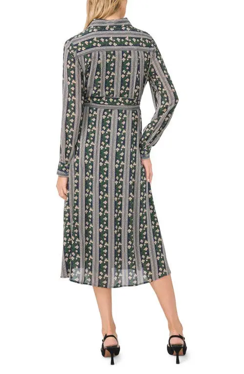 Ted Baker London Sloan Long Sleeve Midi Shirtdress