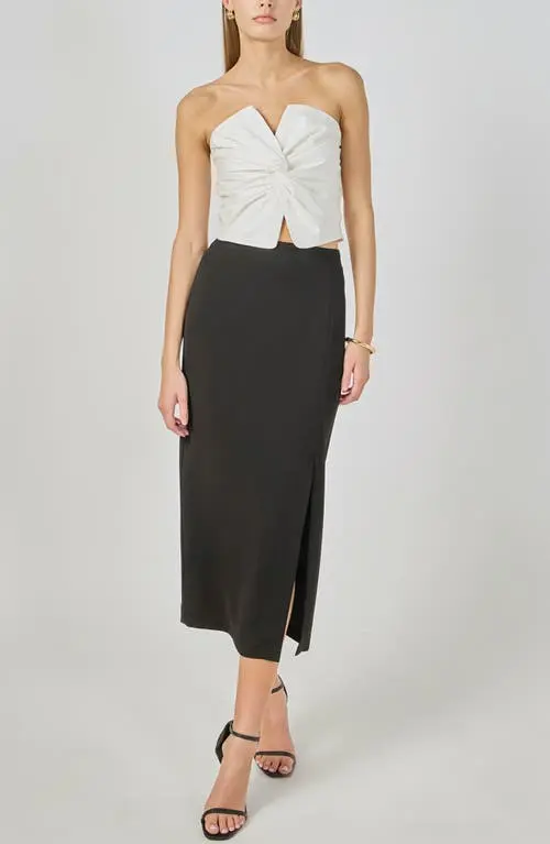 Endless Rose Twist Knot Cropped Tube Top