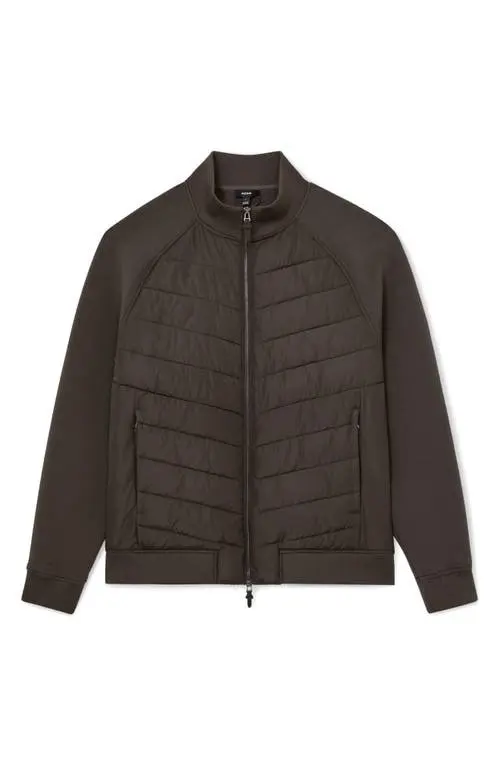 REISS Calvorn Quilted Hybrid Jacket