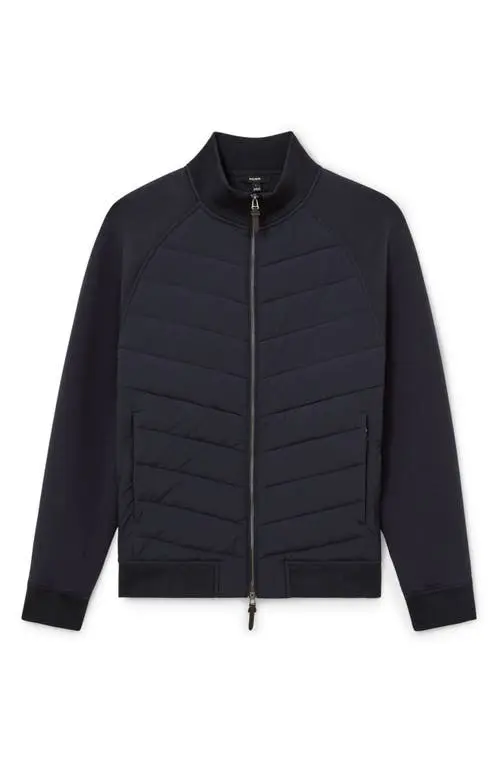 REISS Calvorn Quilted Hybrid Jacket