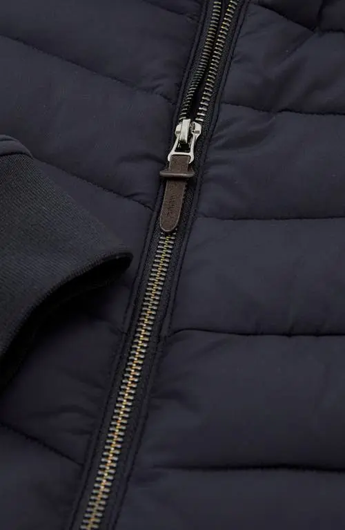 REISS Calvorn Quilted Hybrid Jacket