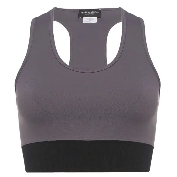 HEART AND SOUL Grey / Black Graphite/black Brb Activewear Top