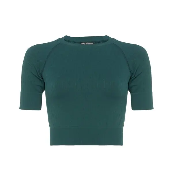 HEART AND SOUL Deep Infinity Activewear Crop Top