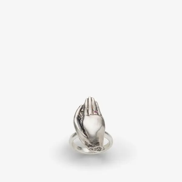 Fendi Mano" Ring - Silver