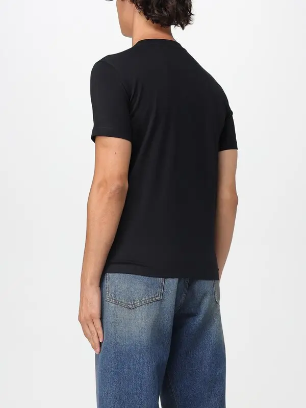 MSGM Short-sleeved Cotton T-shirt With Front Logo Print