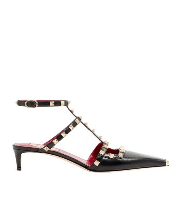 Valentino Garavani Rockstud Pointed-toe Pumps - Black