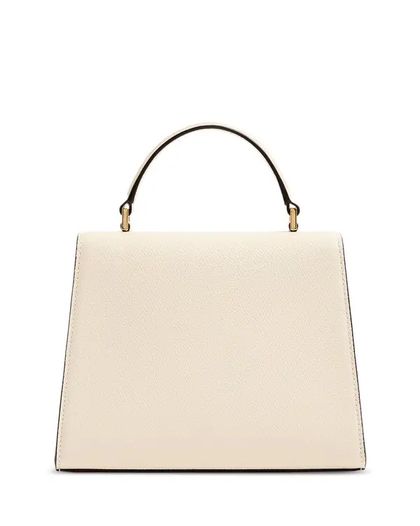 Valentino Garavani Small Leather Top Handle Bag - Light Ivory