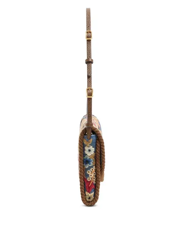 Valentino Garavani Devain Vlogo Small Embroidered Shoulder Bag