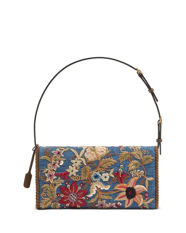 Valentino Garavani Devain Vlogo Small Embroidered Shoulder Bag