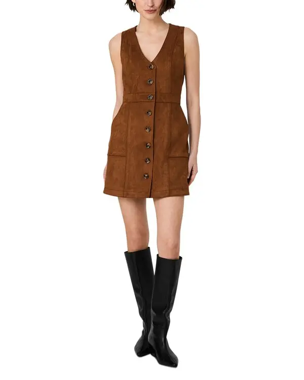 French Connection Laney Faux Suede Pocket Dress