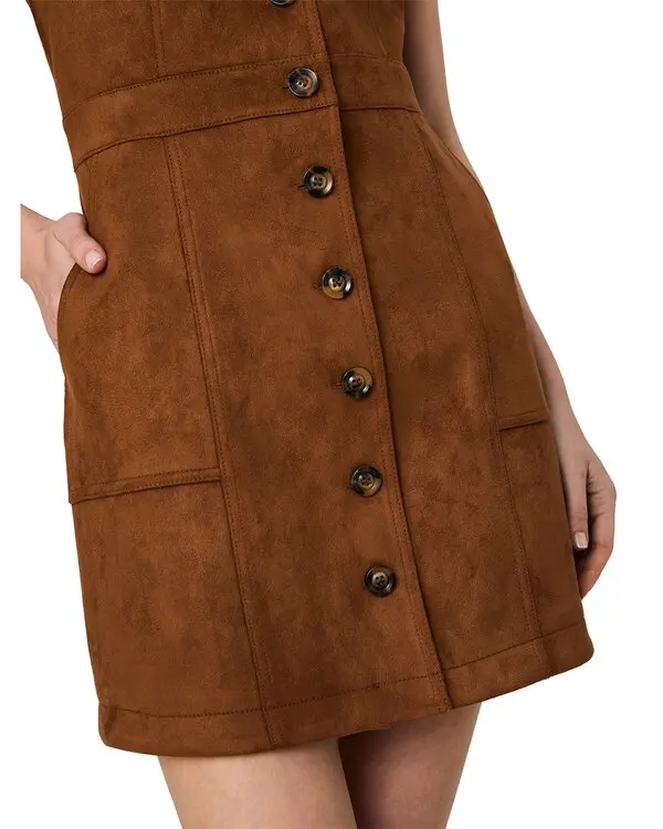 French Connection Laney Faux Suede Pocket Dress