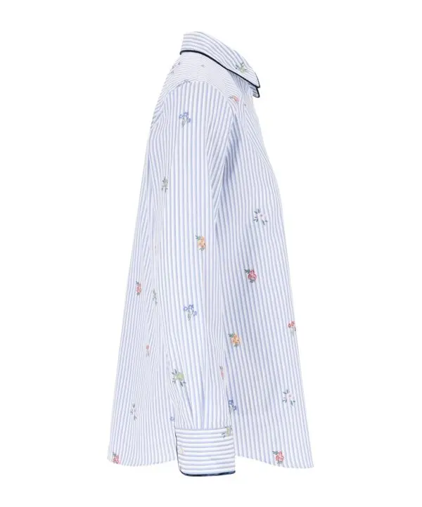 Etro Floral Printed Striped Shirt